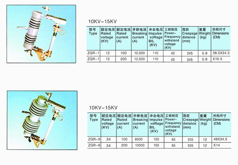 Drop out high voltage fuse,Drop out fuse - Shanghai Zhiguang Fuse Co.,Ltd